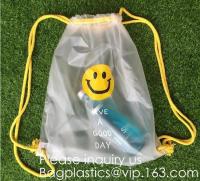 China Drawstring Bag with Cord Lock and White Sturdy Mesh Material for Factories, College, Dorm, Storage Sturdy & Breathable for sale