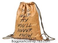 China Drawstring Backpack - Tyvek Bag Paper bag,Waterproof Tyvek Bag for Gym or Travel, Inside Zippered Pocket Backpack Colorf for sale