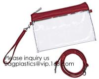 China Fashion Clear Purses PVC Crossbody Bag Snakeskin Fringe Clutch Handbag Stadium Approved Bag,Cross Body Bag Clutch Messen for sale