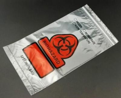 China Biohazard Pathology Specimen Medical Zipper Bag,Kangaroo Bag, Compostable Bag Customized Stand Up Pouch, BAGEASE, BAGPLA for sale