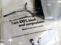 China PLA Biodegradable Corn Starch Compostable LDPE k Bag, Environmentally friendly, recyclable, reusable, reclosable for sale