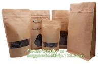 China biodegradable pla corn starch k Reclosable Clear Zip Lock compostable Bags, PLA stand up pouch bags, kraft PLA bag for sale