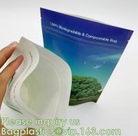 China Bagease Bagplastics Brown Kraft Compostable k Food Standup White Resealable Big Stock Plain Paper Bags for sale