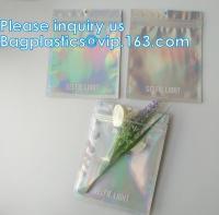 China Laser Holographic Material Printed Heat Seal Aluminum Foil Packing Plastic Bag With k For Small Stuff 10g 5g for sale