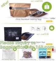 China smell proof zipper plastic cookie mylar childproof jokes up customized zipper children resistant airtight runtz peva bag for sale