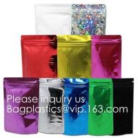China Bagease Holographic Shinny Mylar bags Eyelash Kit Cosmetic Packaging Bag self-adhesive bag laser hologram neon bags for sale