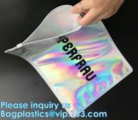 China Metallized mailer pac Hologram Shiny Foil Glamour Holographic Mailers Metallic Mailer Apparel garment clothes Packaging for sale