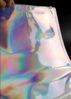 China Metallized mailer pac Hologram Shiny Foil Glamour Holographic Mailers Metallic Mailer Apparel garment clothes Packaging for sale
