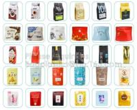 China Aluminum Foil Lined Kraft Paper Square Block Bottom Coffee One-Way Valve Packing Bag With Zipper for sale