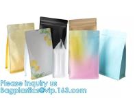 China Square Bottom Pouches Zipper Foil Flat Bottom,Food, Dry Fruit, Snack, Nuts, Cookie, Biscuit, Candy, Sugar for sale
