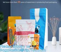 China Zip lock Slider seal Top Bag Custom Packaging Zipper Printed Foil Stand Up Pouch Bag With Window for sale
