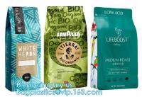 China Bio logo customized Coffee pouch Tea Bag, Digital Printing Green Tea Pouch, Resealable ziplock Package for sale