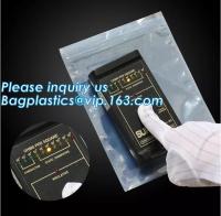 China Packing Electronic PCB Static sheilding ziplock Vacuum Plastic Pouch Esd Moisture Barrier Aluminum Bag for sale