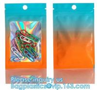 China Gradient Color Laser Jewelry Sealed Ziplock Packing Bag, Mobile Phone Case, Acne Patch Cosmetic pouch bags for sale