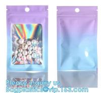 China Gradient Color Laser Jewelry Sealed Ziplock Packing Bag, Mobile Phone Case, Acne Patch Cosmetic pouch bags for sale