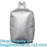 China Large Vacuum Aluminum Foil Cubic Packing Machine Bag Big Three Dimension Jumbo Bags 1000kg 1.5 Ton for sale