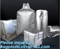 China Large Vacuum Aluminum Foil Cubic Packing Machine Bag Big Three Dimension Jumbo Bags 1000kg 1.5 Ton for sale