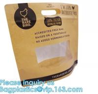 China Microwavable Turkey Oven Bag, Anti-Fog Roasted Zipper, Eco-friendly kraft paper chicken pack flat bottom for sale