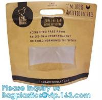China Microwavable Turkey Oven Bag, Anti-Fog Roasted Zipper, Eco-friendly kraft paper chicken pack flat bottom for sale
