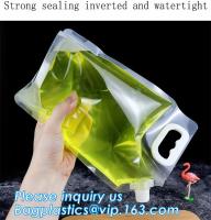 China Wine Pouch Liquid Pack Bag, Drink Packaging Pouch With Spout, 3L 5L 10L 22L Plastic Aluminum Foil Wine Bag for sale