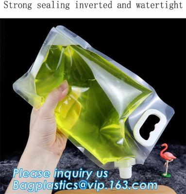 China Wine Pouch Liquid Pack Bag, Drink Packaging Pouch With Spout, 3L 5L 10L 22L Plastic Aluminum Foil Wine Bag for sale