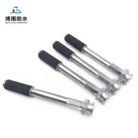 China Steel Injection Packers M8 Flat Head Nipple 16x120mm for Concrete Crack Repair for sale