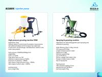 China Steel PU Injection Pump 70MPa High Pressure Grouting Machine 560W 220V for Concrete Crack Repair for sale