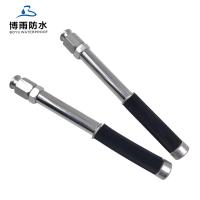 China Flat Head Nipple M8 Injection Packer Steel 18x170mm Customizable Concrete Leak Repair for sale
