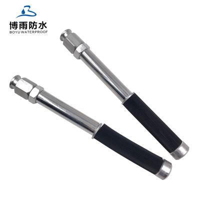 China Flat Head Nipple M8 Injection Packer Steel 18x170mm Customizable Concrete Leak Repair for sale
