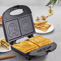 China Customized Logo Acceptable Dual Waffle Maker for Quick Cleaning and Non-Stick Cooking for sale