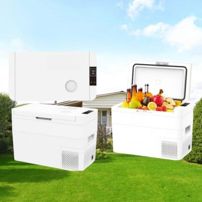 China 18L Portable Car Fridge 12/24V DC AC Compressor Cooler for Camping Travel Outdoor for sale