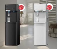 China Standing Water Dispenser with Bullet and Nugget Ice Maker 31x42x103.5cm Stainless Steel for sale