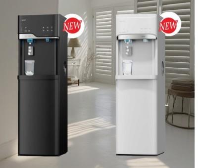 China Standing Water Dispenser with Bullet and Nugget Ice Maker 31x42x103.5cm Stainless Steel for sale