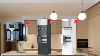China Standing Water Dispenser with Bullet and Nugget Ice Maker 31x42x103.5cm Stainless Steel for sale