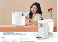 China Standing Water Dispenser with Bullet and Nugget Ice Maker 31x42x103.5cm Stainless Steel for sale