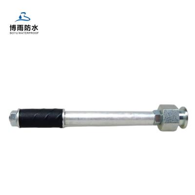 China Grey Injection Packers 16x120mm 130mm Flat Head M8 Nipple Customizable for Concrete Crack Repair for sale