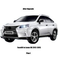 China Front Bumper Vehicle Spare Parts For Lexus RX350 2009 Upgrade To 2012 To 2015 Grille Fog Lamp Frame Headlight Headlamp for sale