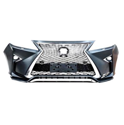 China Plastic Vehicle Spare Parts Front Bumper For Lexus RX 2009 To 2015 Upgrade To 2016 Grille Fog Light Frame for sale