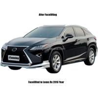 China Plastic Vehicle Spare Parts Front Bumper For Lexus RX 2009 To 2015 Upgrade To 2016 Grille Fog Light Frame for sale