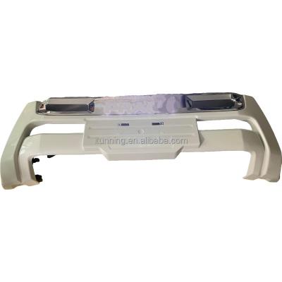 China Pearl White Front Bumper Guard For Toyota FJ150 Prado 2018 With Emblem LED Lights for sale
