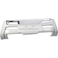 China Pearl White Front Bumper Guard For Toyota FJ150 Prado 2018 With Emblem LED Lights for sale