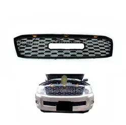 China Titanium Hilux Vigo Front Grill With LED Lights for sale
