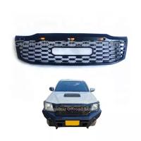 China Titanium Hilux Vigo Front Grill With LED Lights for sale
