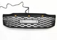 China Titanium Hilux Vigo Front Grill With LED Lights for sale