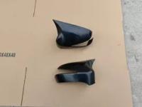 China ABS Glossy Carbon Look X-Horn Exterior Rear View Mirror For Seat Leon for sale