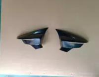 China ABS Glossy Carbon Look X-Horn Exterior Rear View Mirror For Seat Leon for sale