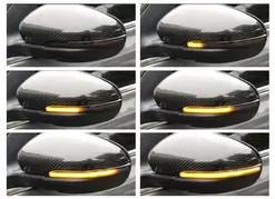 China ‎Textured Side Rear View Mirror With LED Light Turn Signal Side Mirror for sale