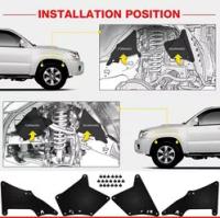 China Toyota Land Cruiser Prado Front Car Fender Carbon Fiber Splash Guards Front Mud Flap for sale