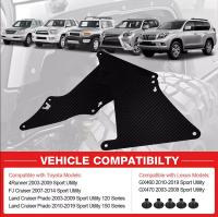 China Toyota Land Cruiser Prado Front Car Fender Carbon Fiber Splash Guards Front Mud Flap for sale
