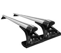 China Universal Lockable Crossbar For Luggage Roof Rack Black Metal for sale